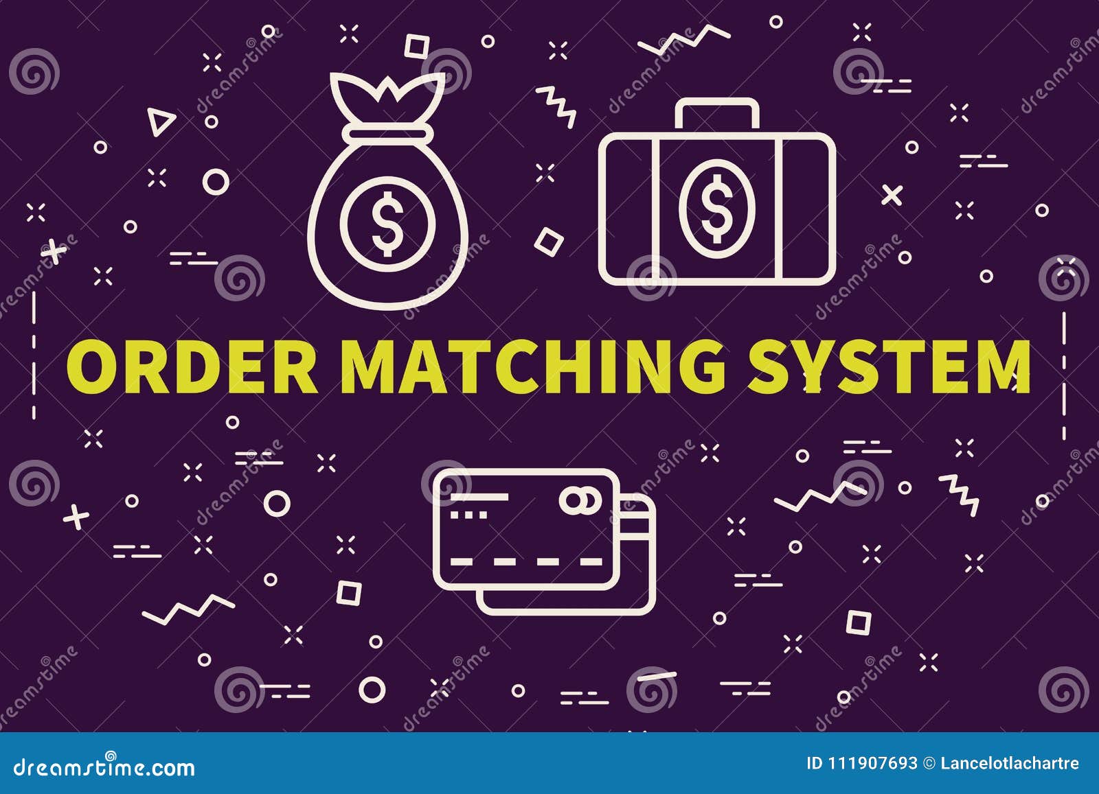 Conceptual Business Illustration with the Words Order Matching S Stock ...