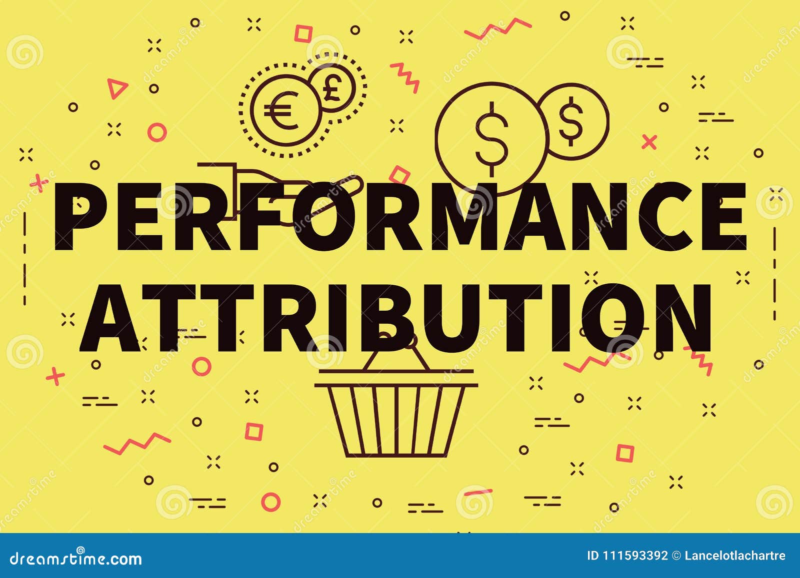 Conceptual Business Illustration With The Words Performance Attribution ...