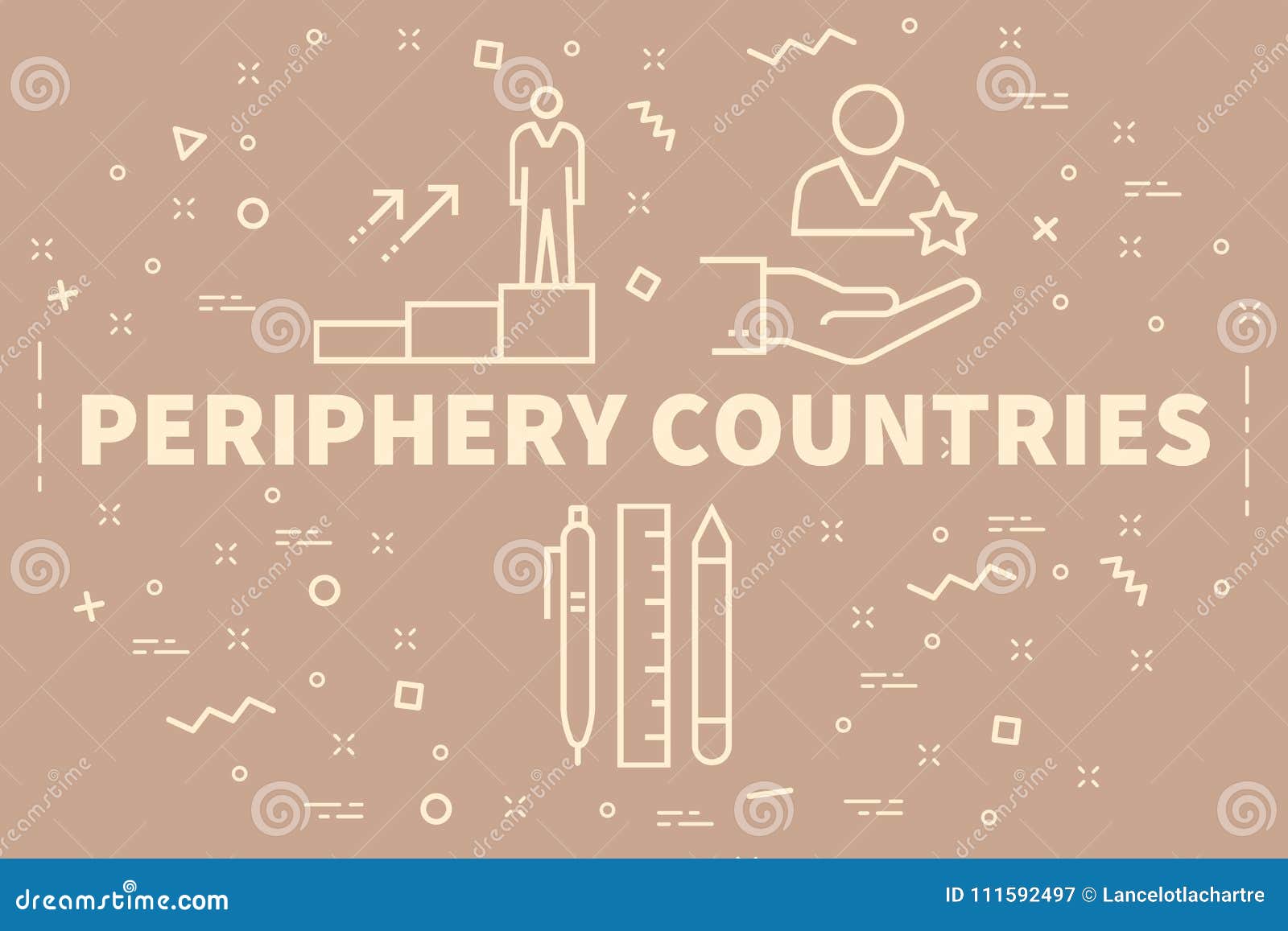 Conceptual Business Illustration With The Words Periphery Countries ...