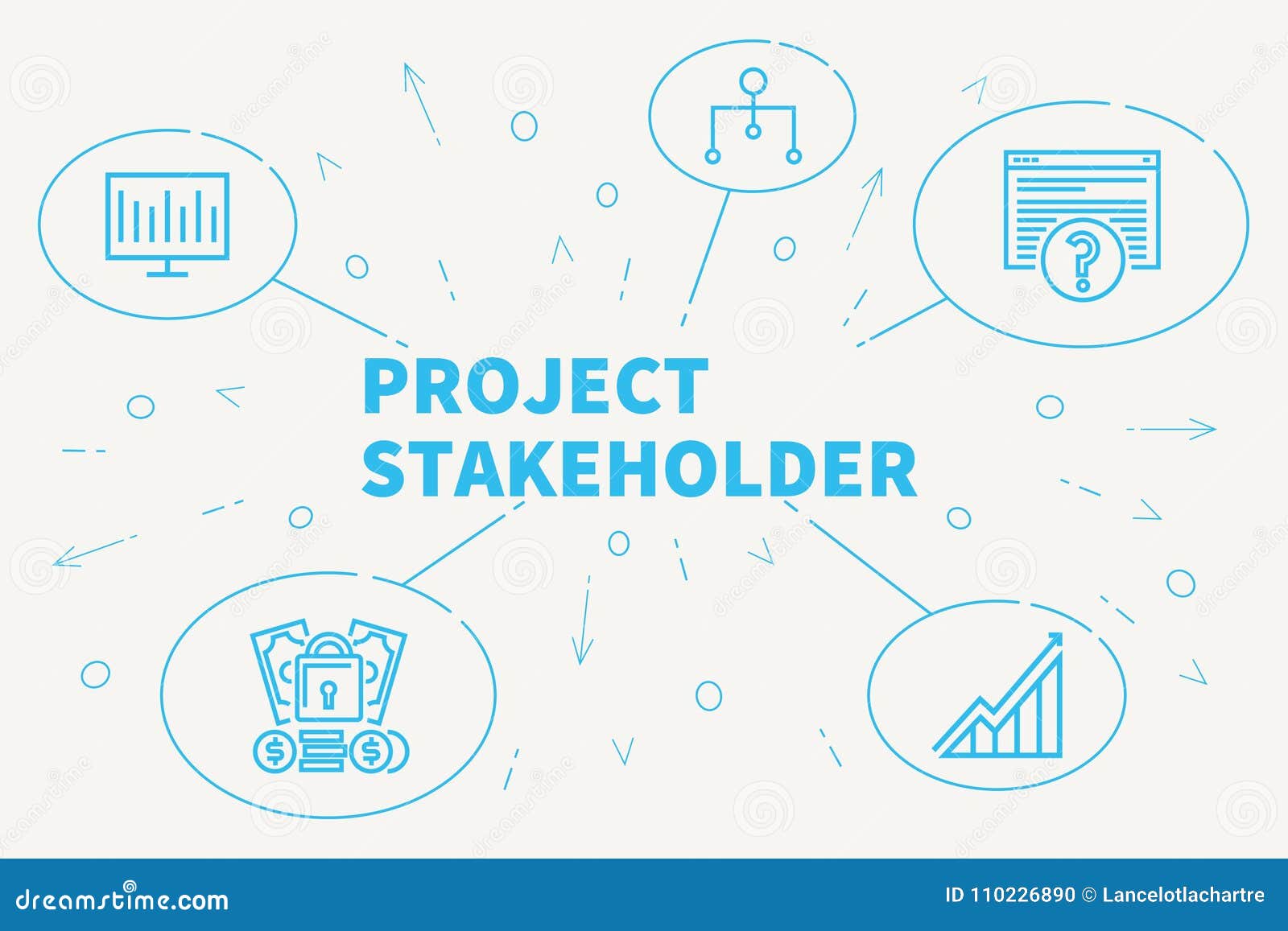 Conceptual Business Illustration with the Words Project Stakeholder ...