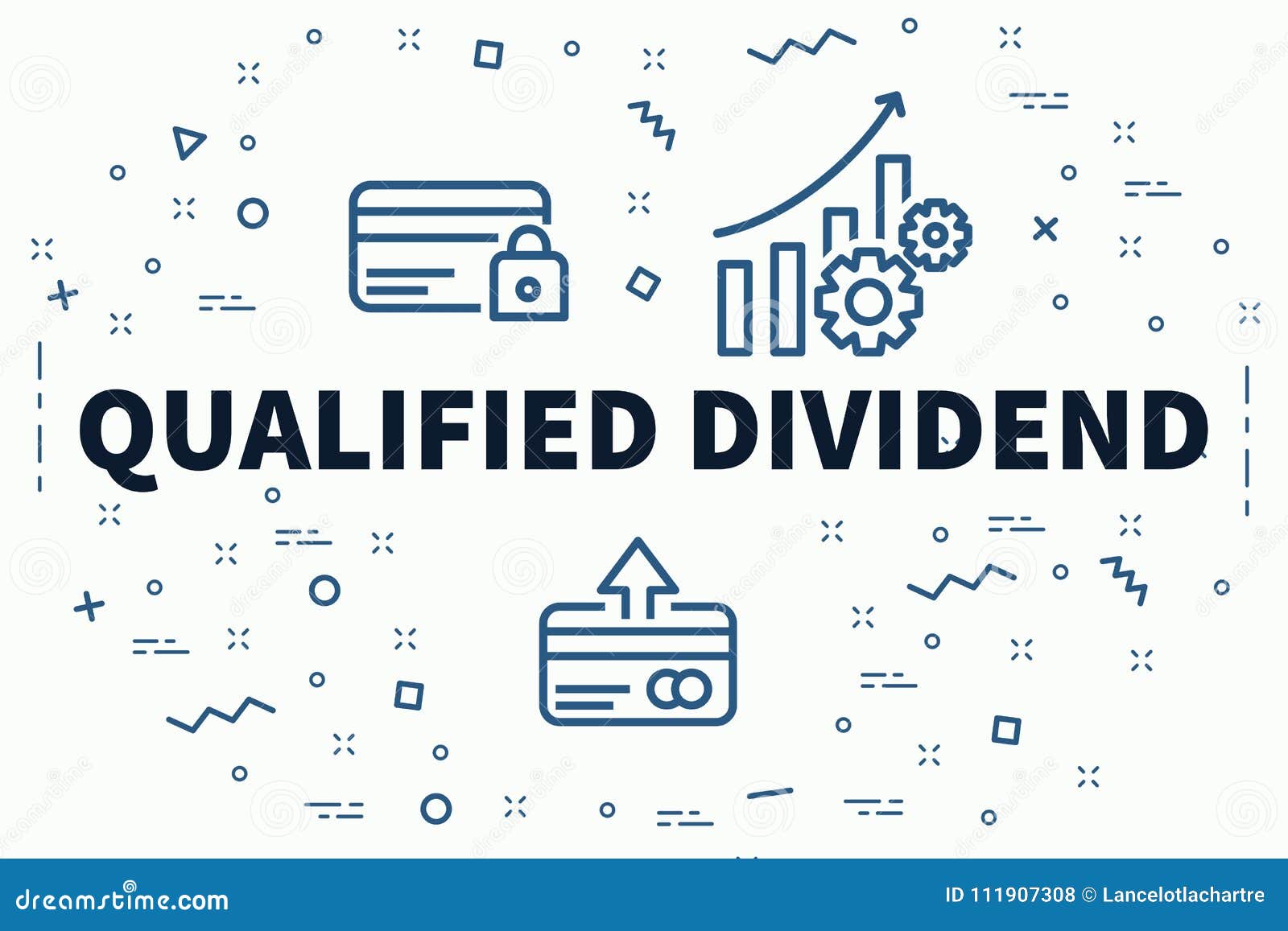 Conceptual Business Illustration with the Words Qualified Divide Stock ...