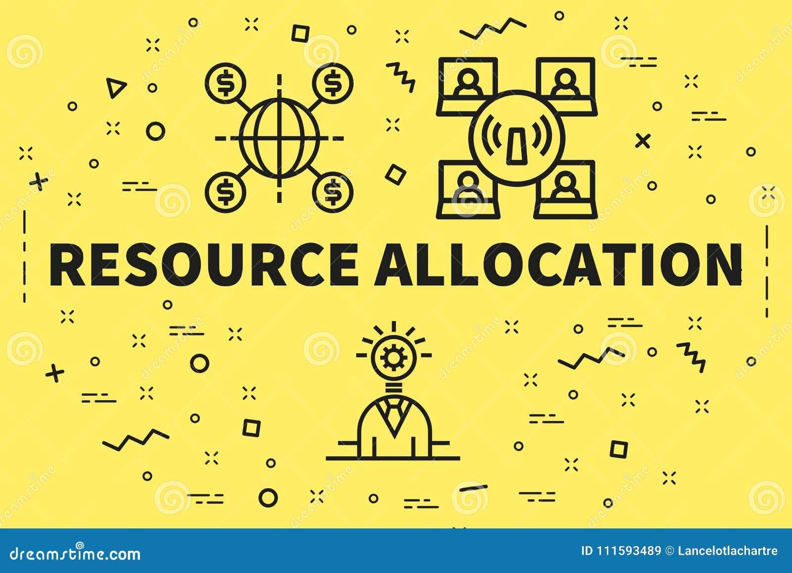 Resource Allocation Icon. Monochrome Simple Product Management Icon For ...
