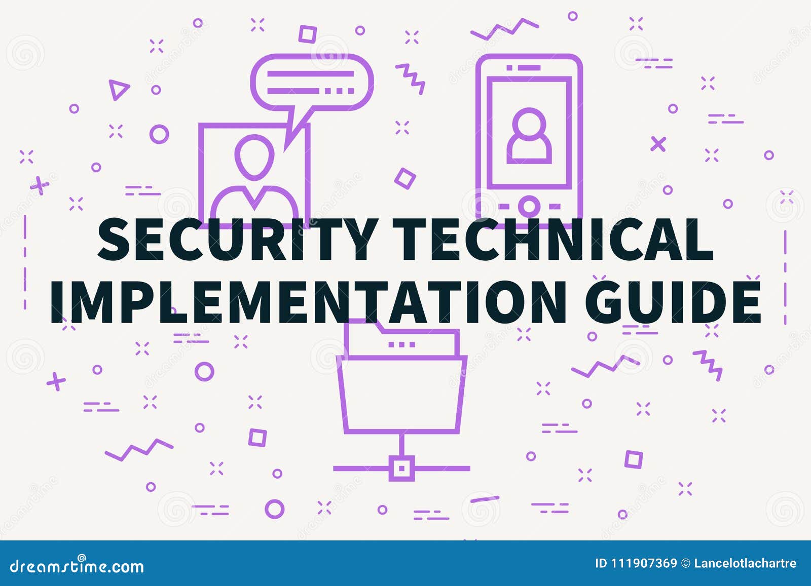 Conceptual Business Illustration with the Words Security Technical ... Conceptual Business Illustration with the Words Security Technical ...