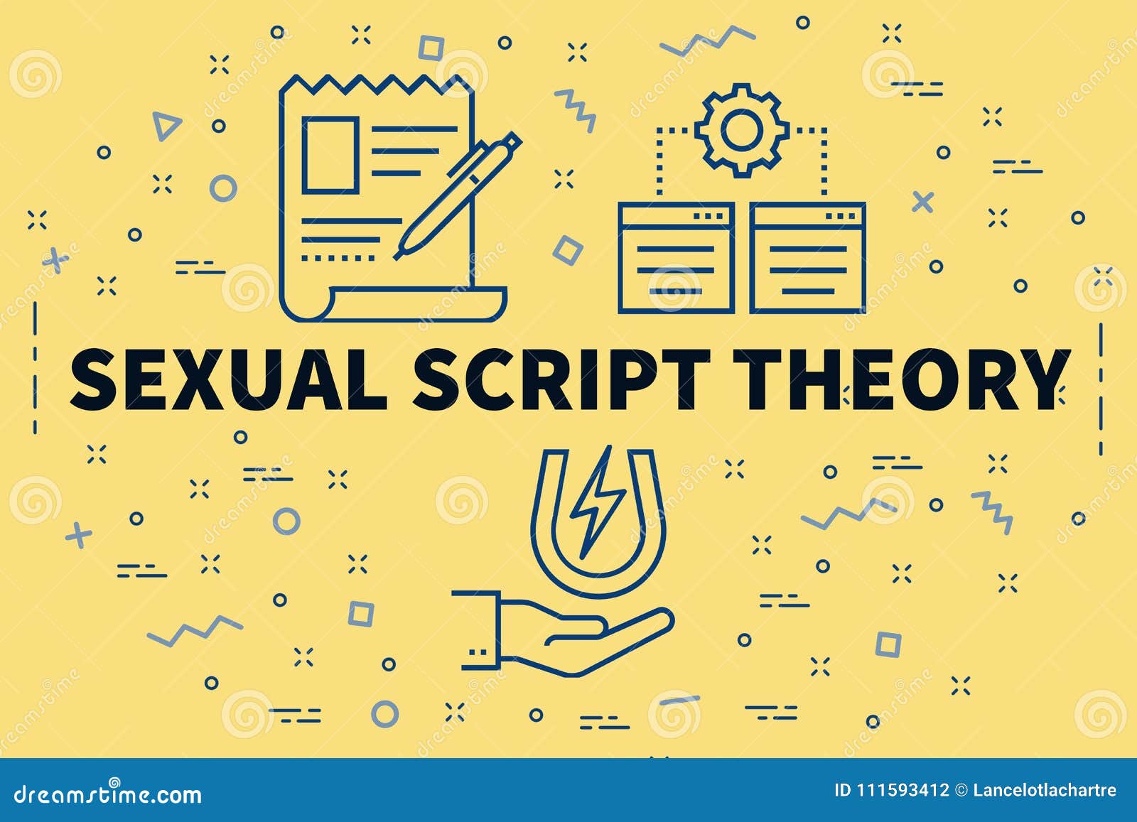 Conceptual Business Illustration With The Words Sexual Script Th Stock