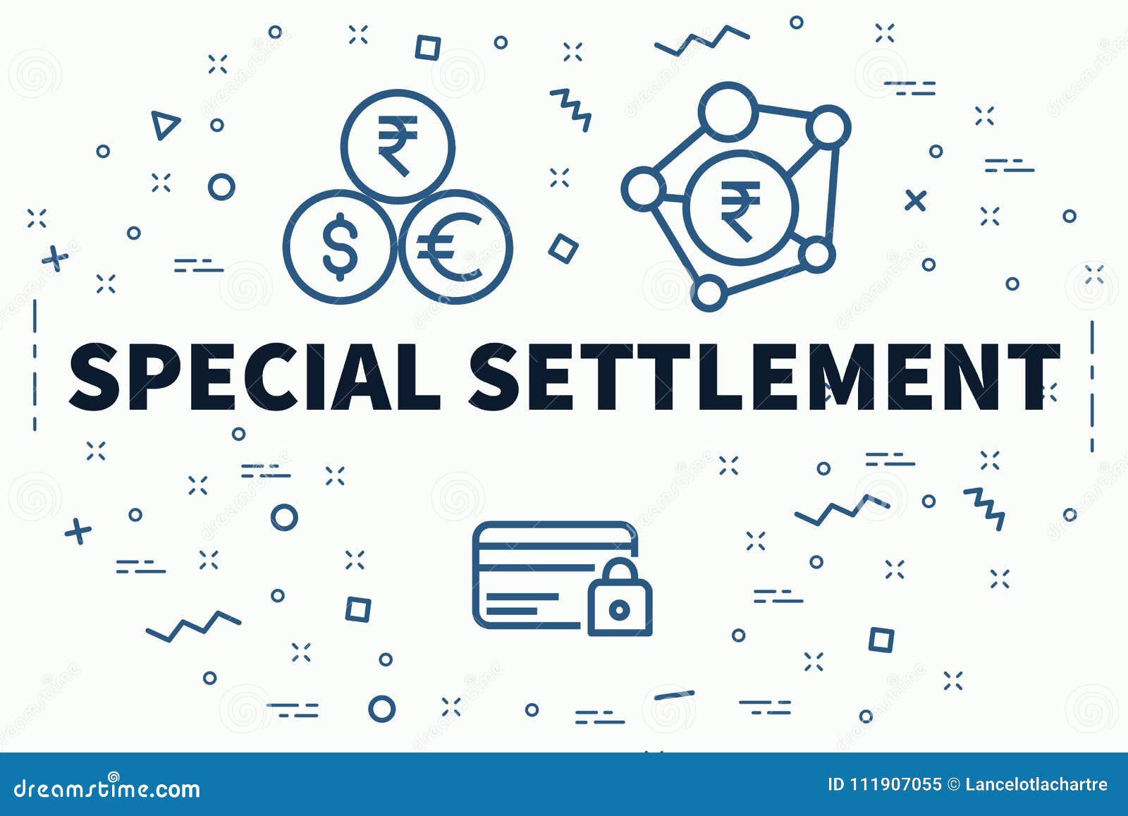 Conceptual Business Illustration with the Words Special Settlement ...