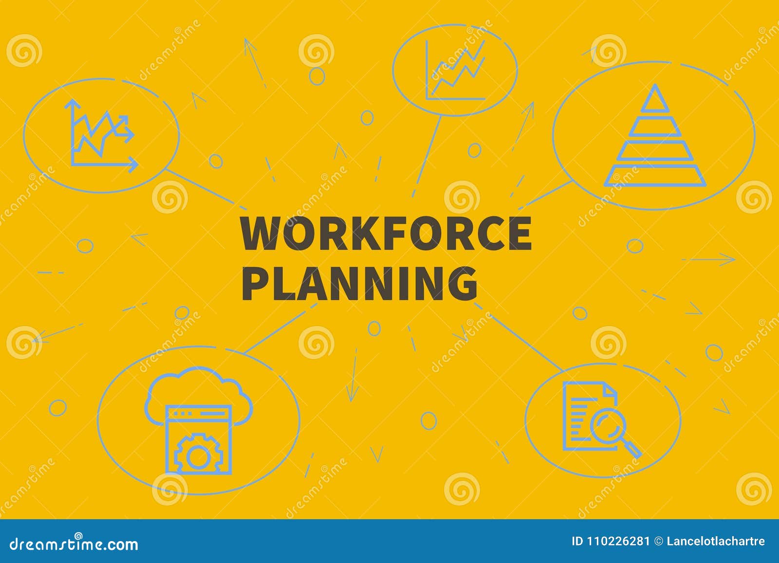 Conceptual Business Illustration with the Words Workforce Planning ...