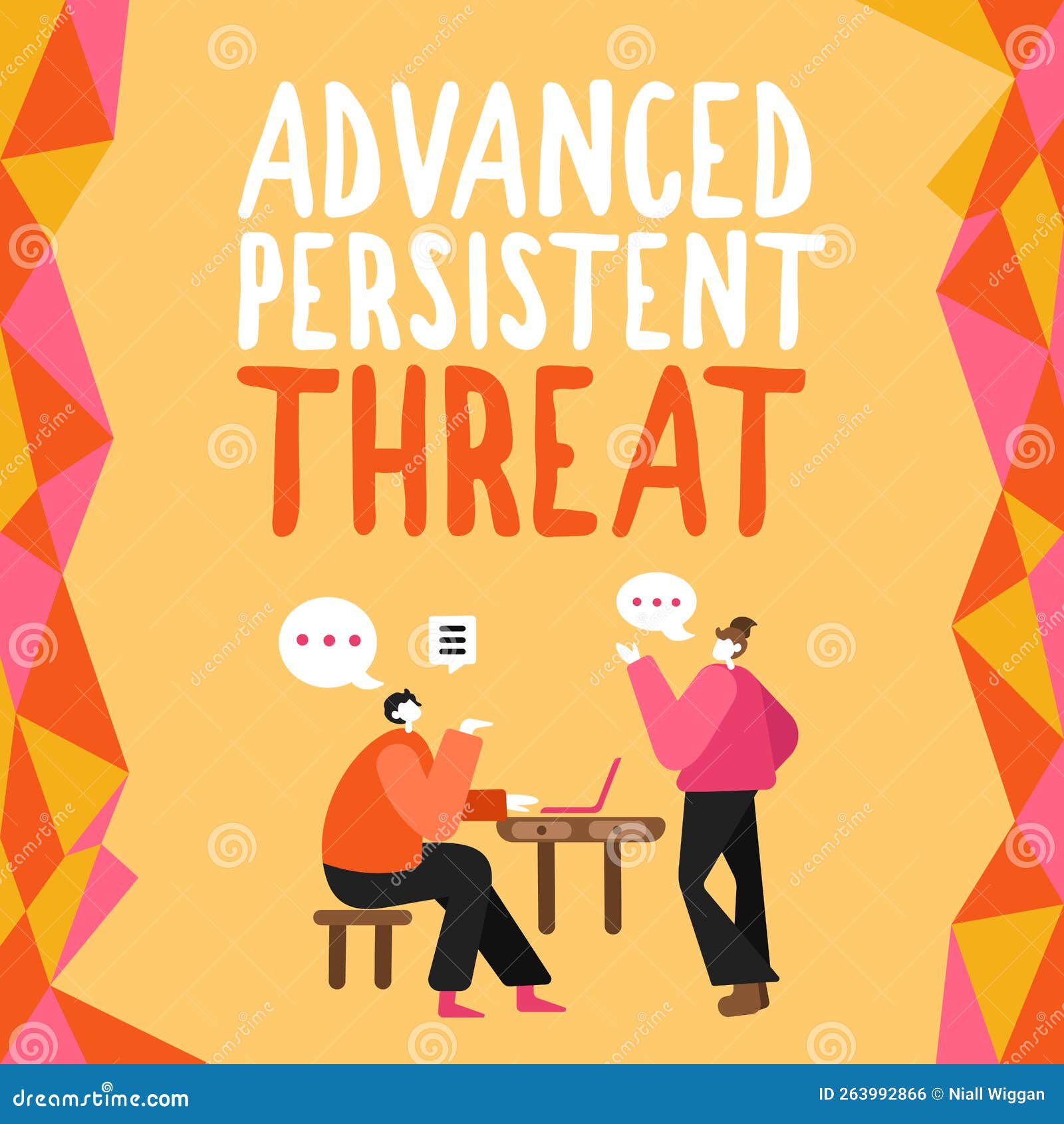 Conceptual Display Advanced Persistent Threat. Concept Meaning ...