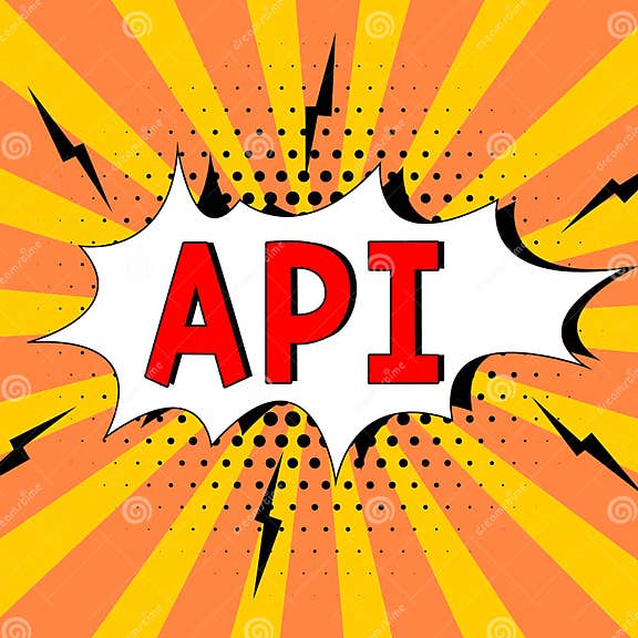 Text Caption Presenting Api. Conceptual Photo Set of Routines, Protocols, and Tools for Building ...