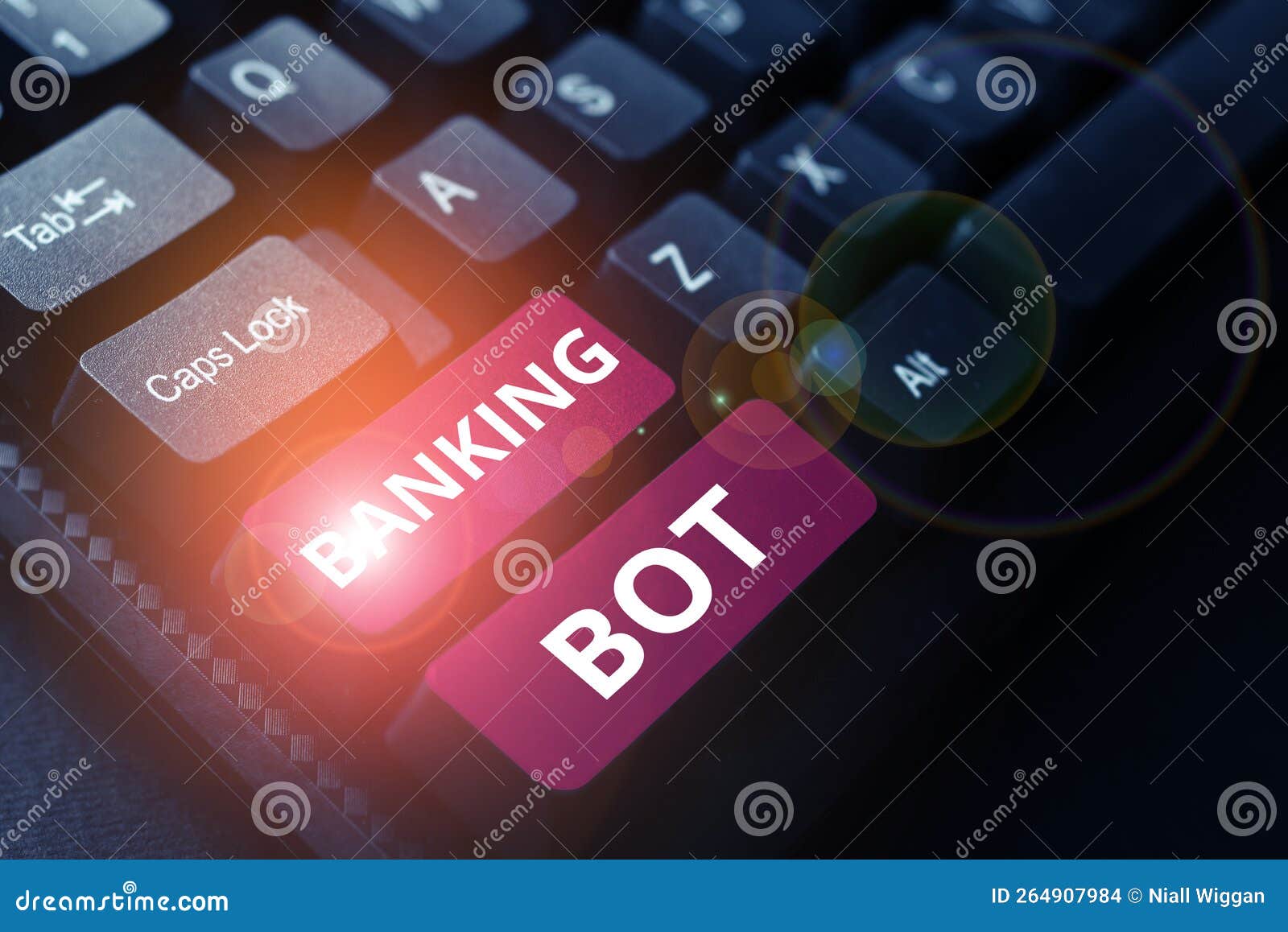 Conceptual Caption Banking Bot. Word for Application that Runs ...