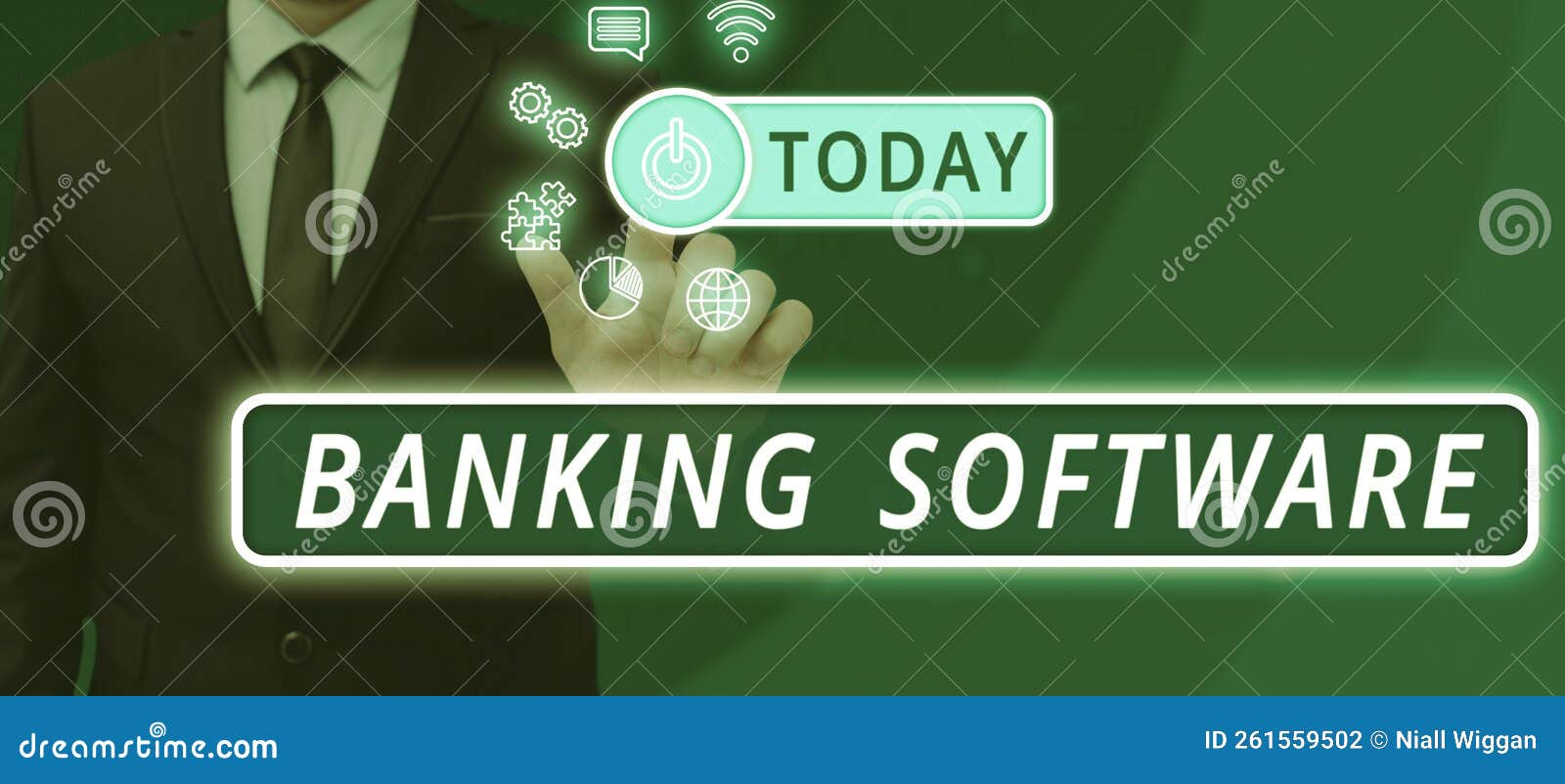 Text Sign Showing Banking Software. Word Written on Typically Refers To ...