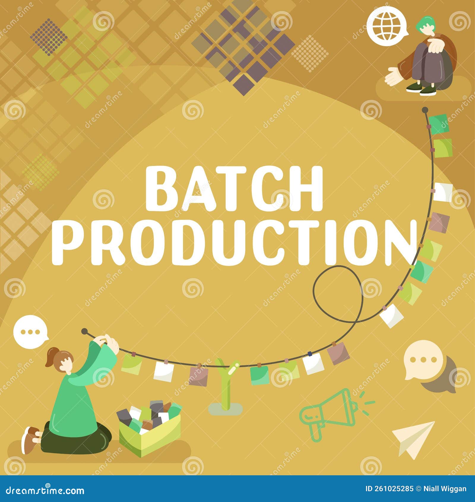 Batch Production Blue Concept Icon. Manufacturing Method Idea Thin Line ... Batch Production Blue Concept Icon. Manufacturing Method Idea Thin Line ...