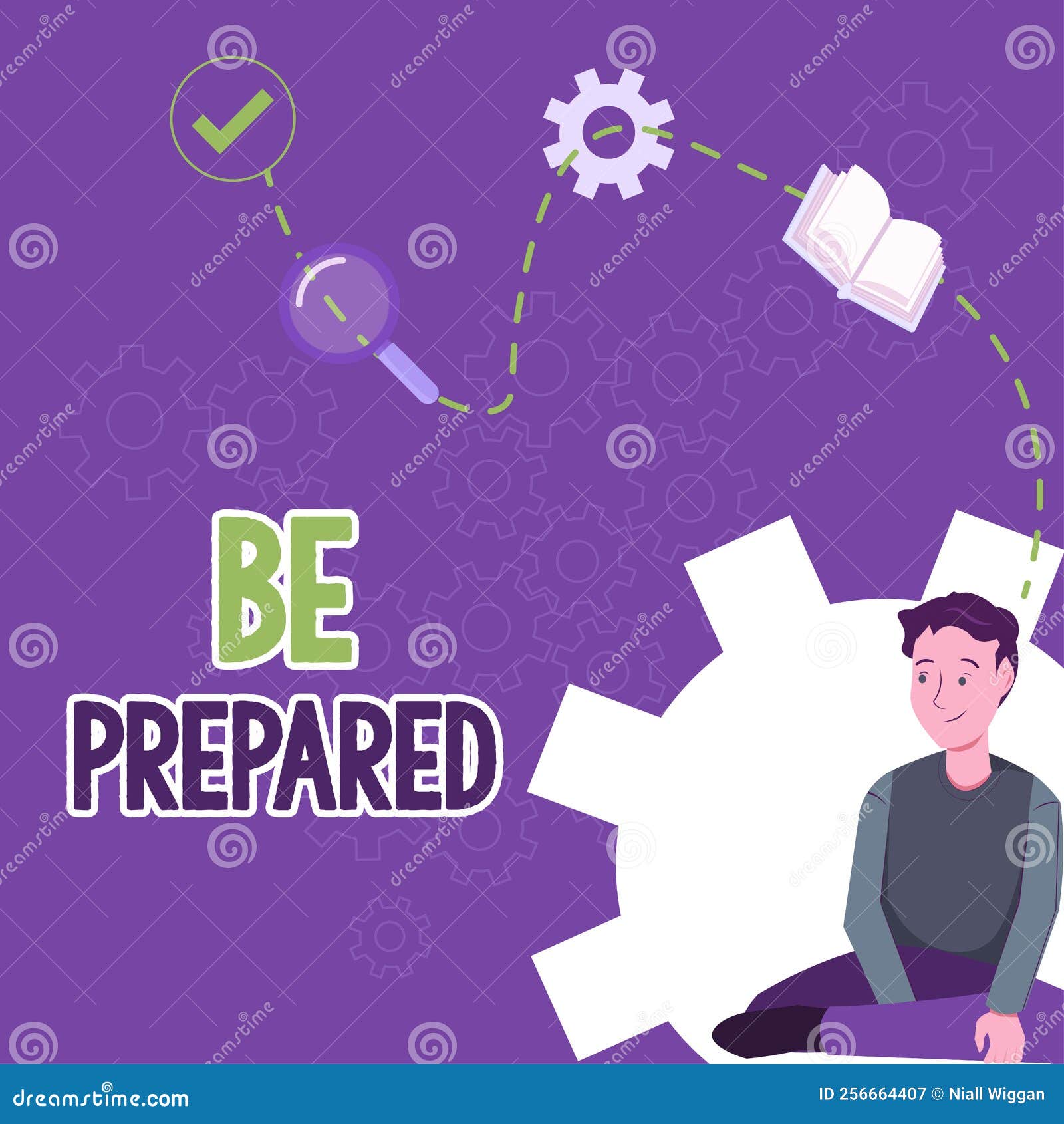 Text Showing Inspiration Be Prepared. Business Showcase Make Something ...