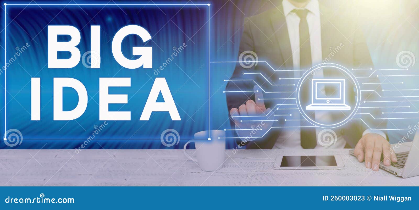 Conceptual Caption Big Idea. Conceptual Photo Having Great Creative ...