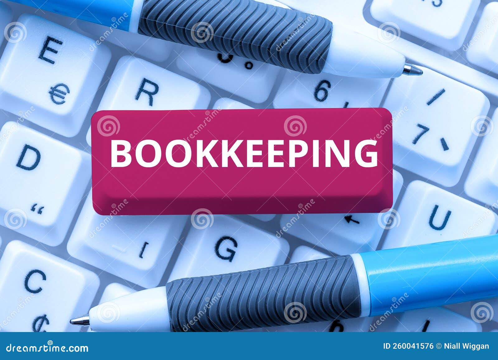 Hand Writing Sign Bookkeeping. Concept Meaning Electronic Technology ...