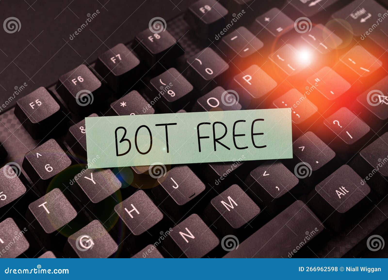 Conceptual Caption Bot Free. Business Concept a Computer Program that Works Automatically ...