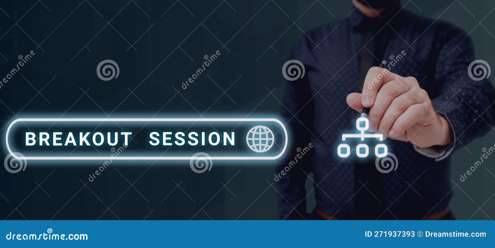 Sign Displaying Breakout Session. Business Concept Workshop Discussion ...