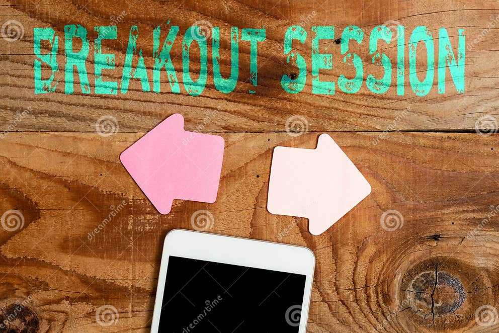 Conceptual Caption Breakout Session. Word Written on Workshop ...