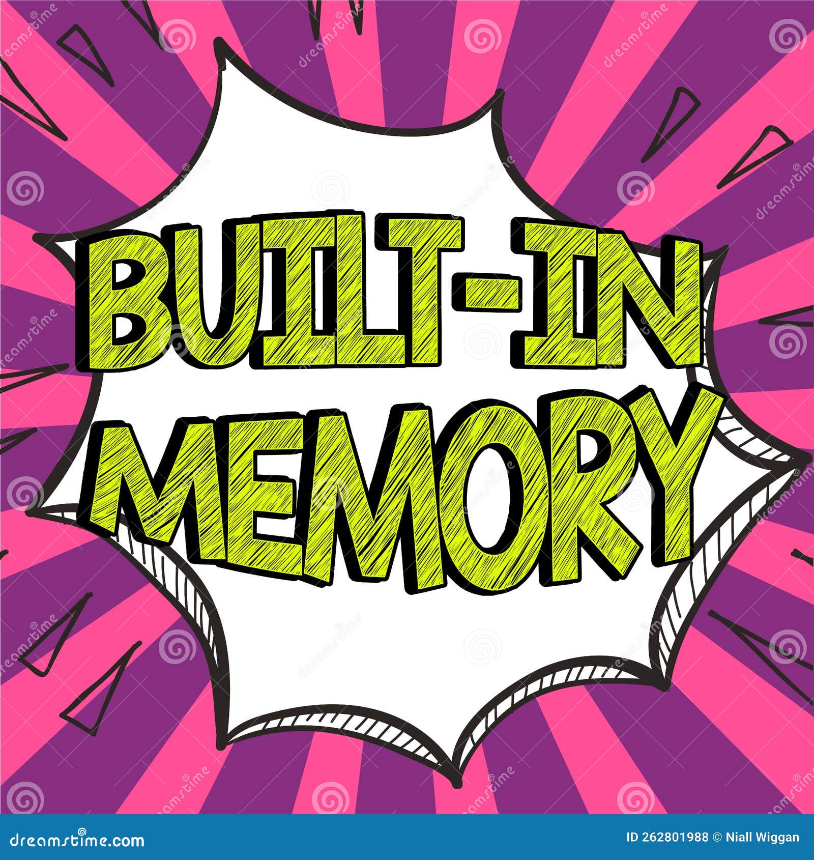 Conceptual Caption Built in Memory. Word Written on Device or Feature ...