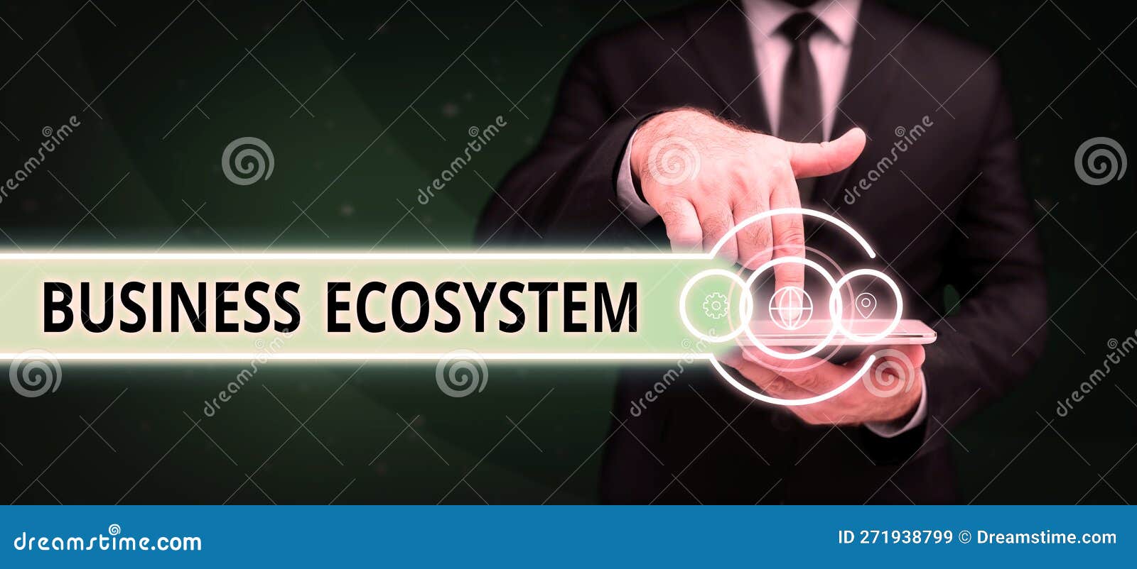 Business Ecosystem Organisation Hexagone Diagram Scheme Template ...