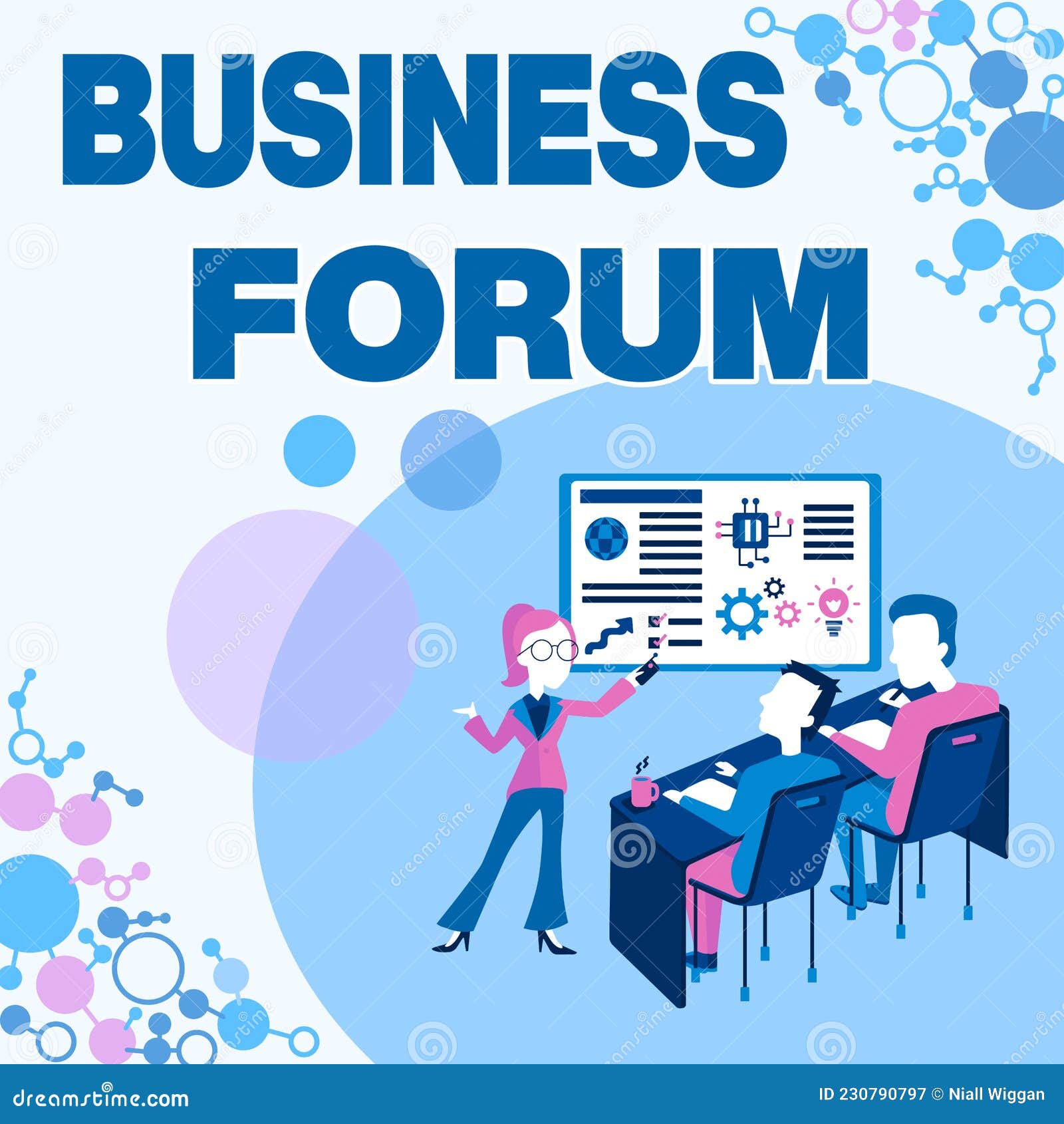 Conceptual Caption Business Forum. Business Idea Place in Which Showing ...