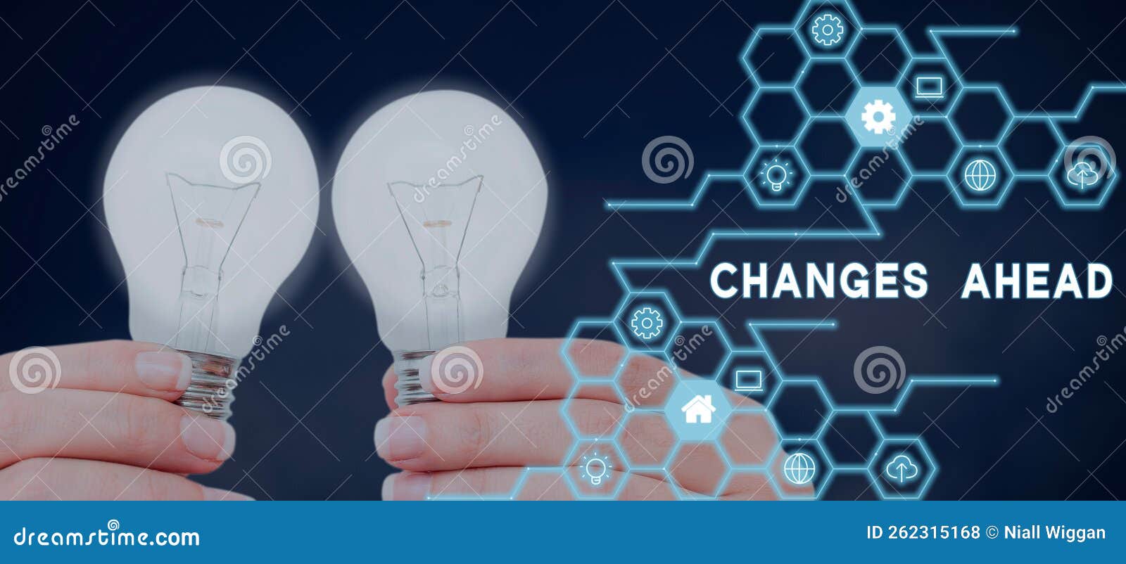Conceptual Caption Changes Ahead. Business Idea To Replace with or ... Conceptual Caption Changes Ahead. Business Idea To Replace with or ...