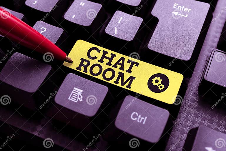 Inspiration Showing Sign Chat Room. Business Approach Area on the ...