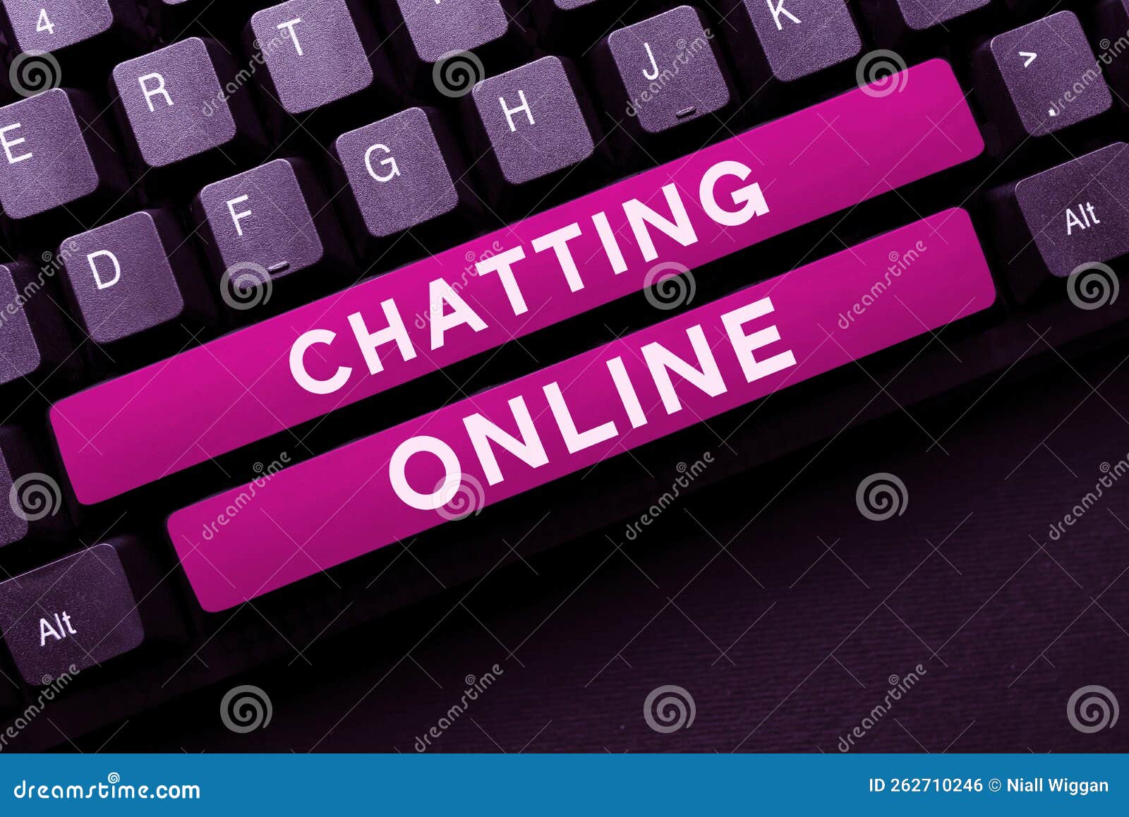 Conceptual Caption Chatting Online. Internet Concept Type of Realtime ...