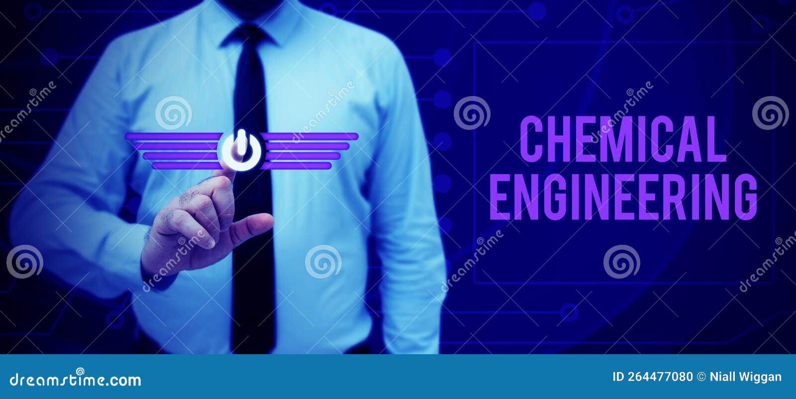 Conceptual Caption Chemical Engineering. Business Idea Developing ...