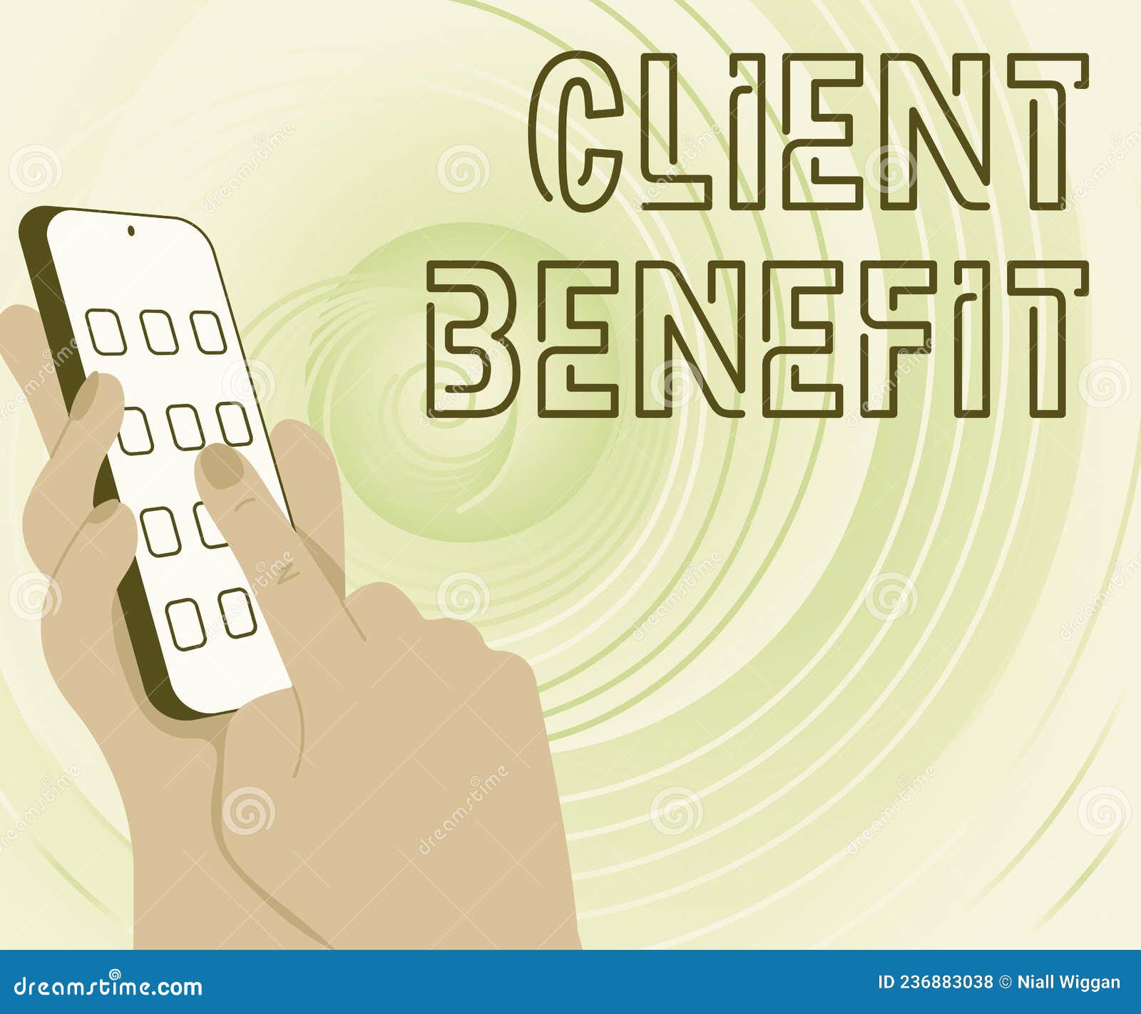 Perceived Value Blue Gradient Concept Icon Cartoon Vector ...