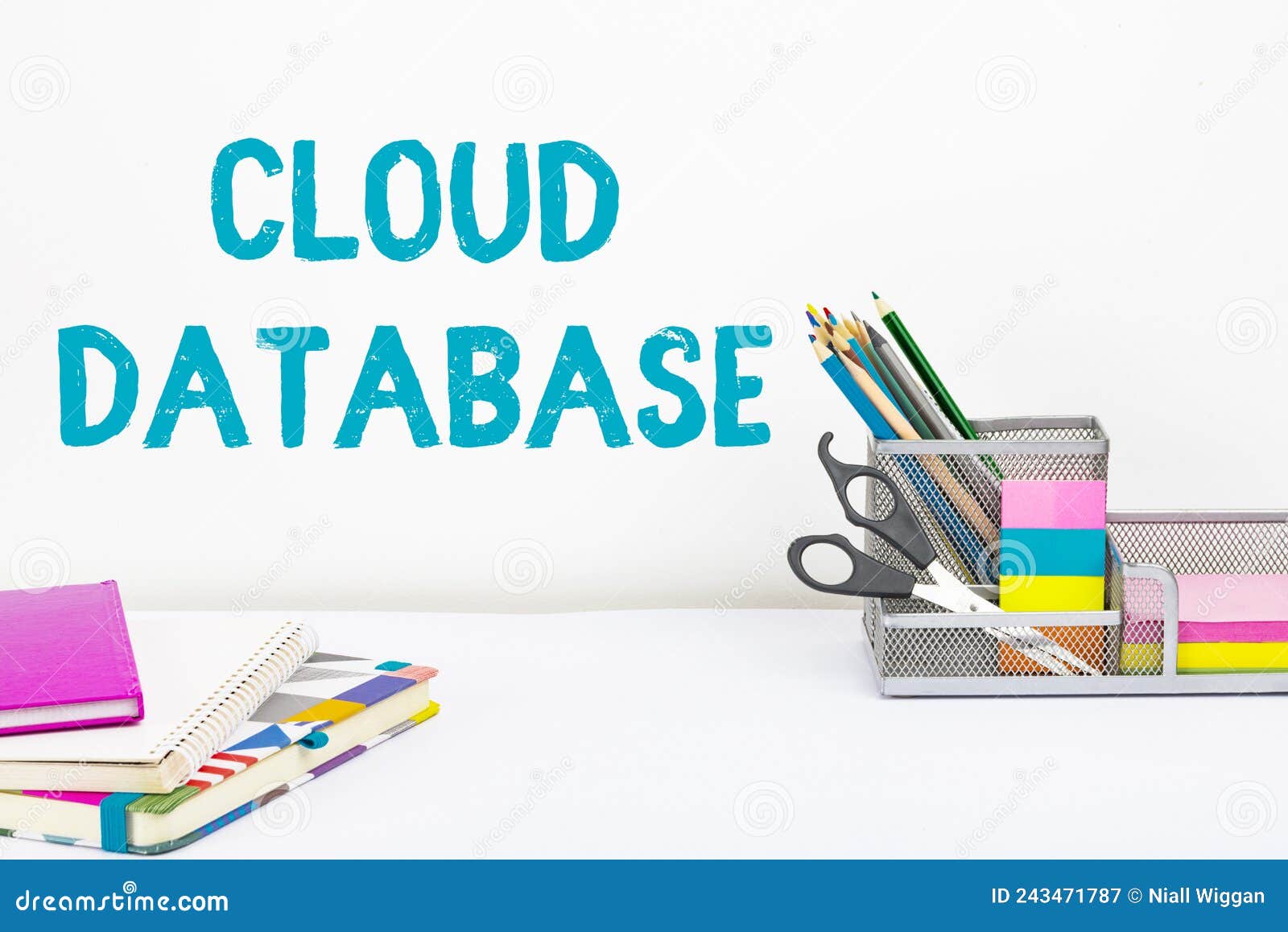 Conceptual Caption Cloud Database. Internet Concept Optimized or Built for a Virtualized ...