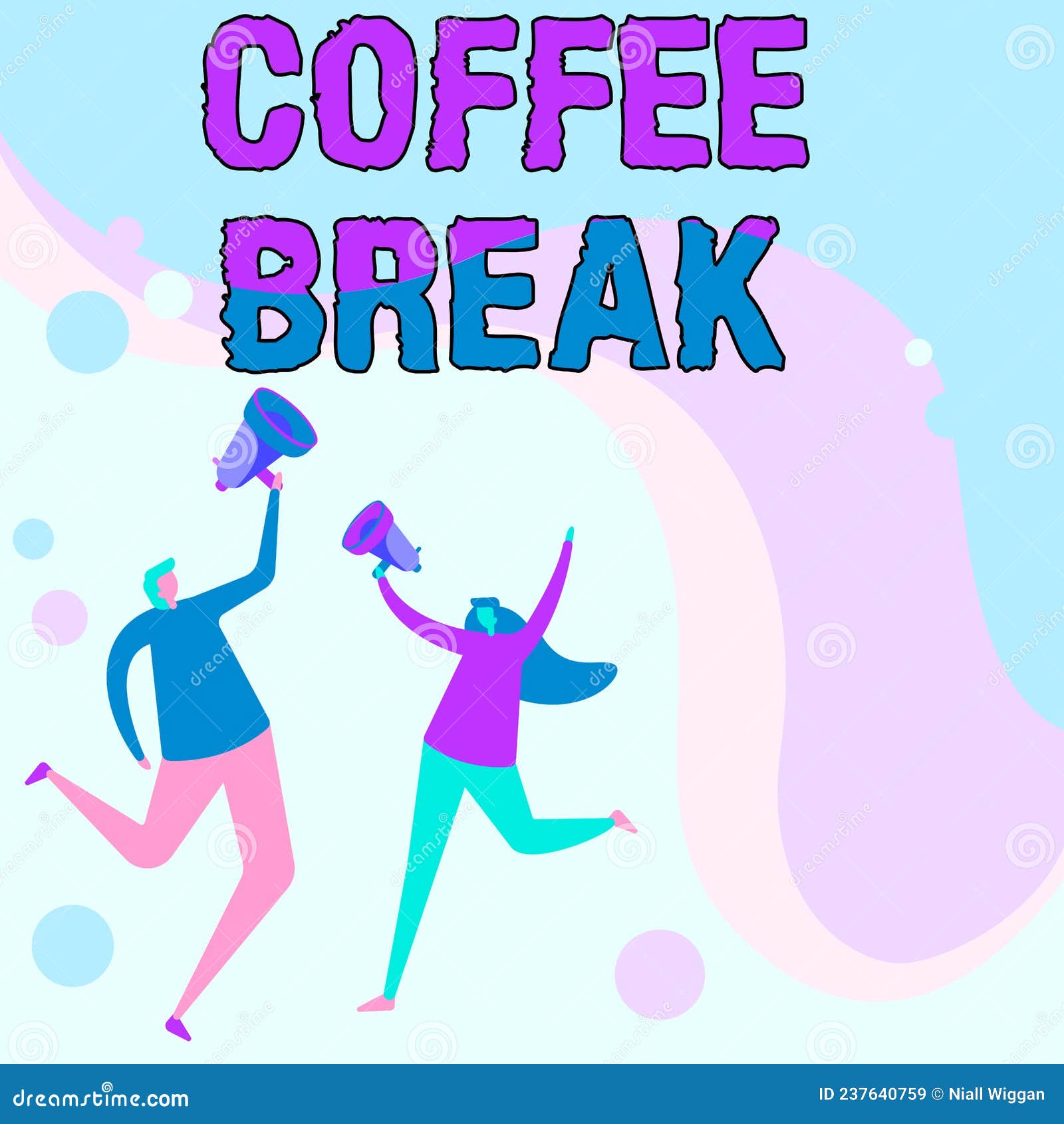 Conceptual Caption Coffee Break. Word Written on Short Time Allotted ...