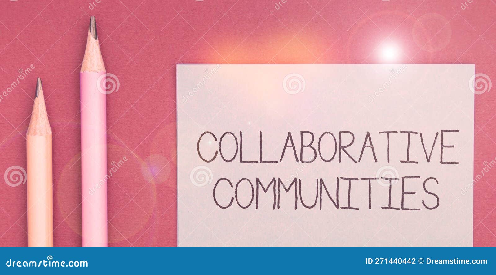 Inspiration Showing Sign Collaborative Communities. Word Written on ...