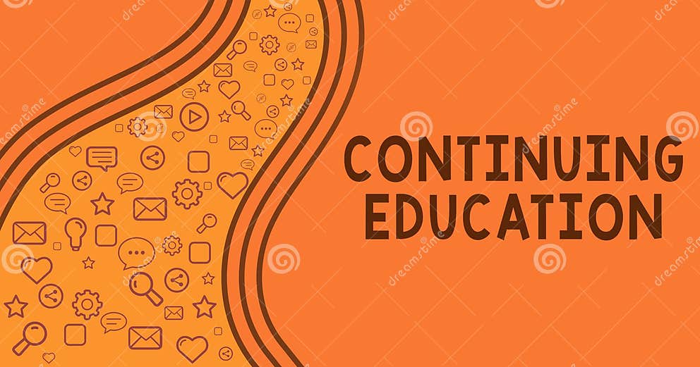 Conceptual Caption Continuing Education. Word for Continued Learning ...