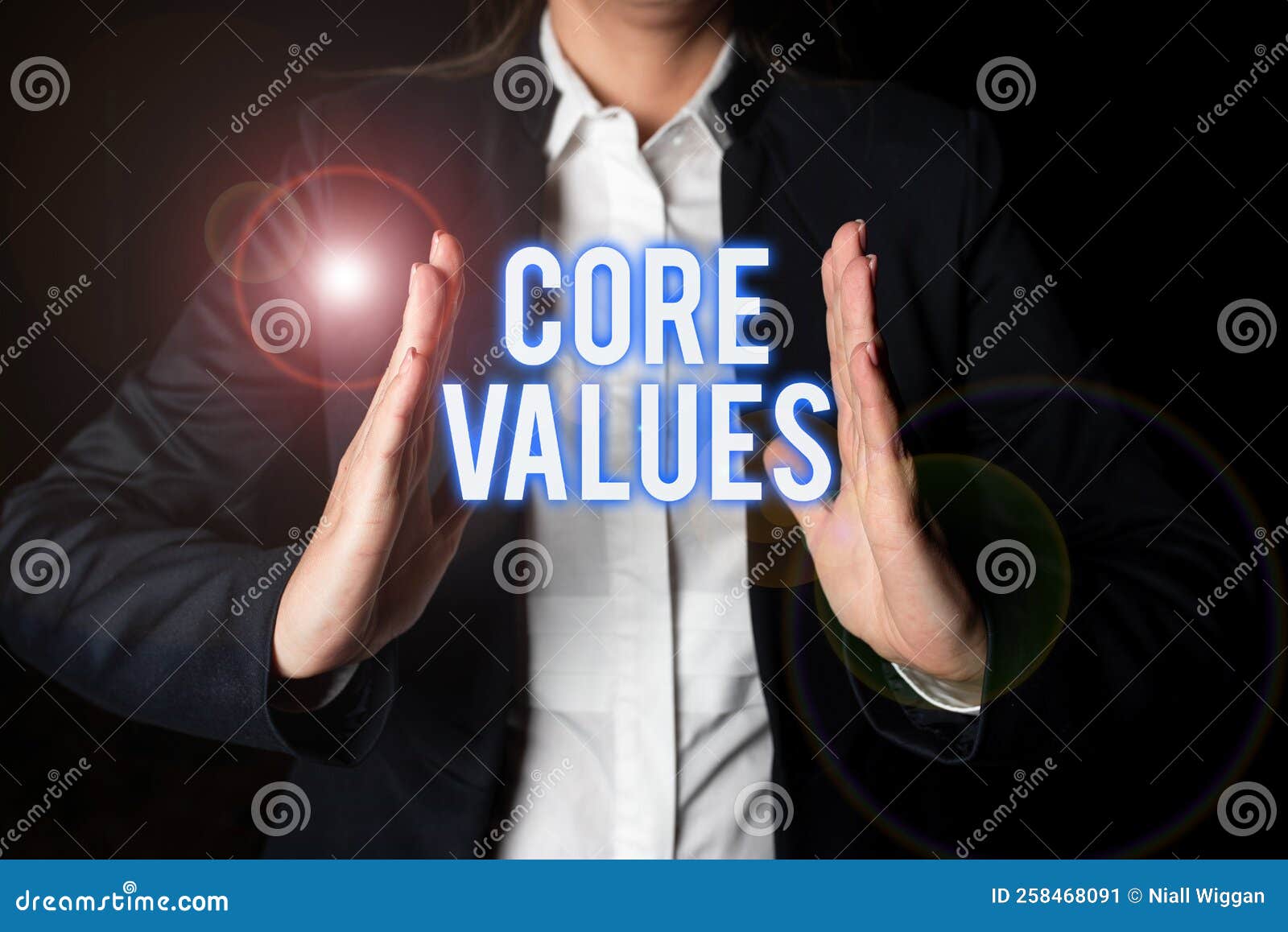 Inspiration Showing Sign Core Values. Business Idea Principles Which ...