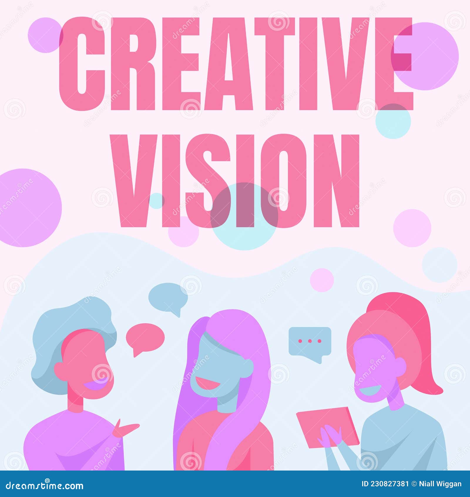 Conceptual Caption Creative Vision. Business Concept Process of ...