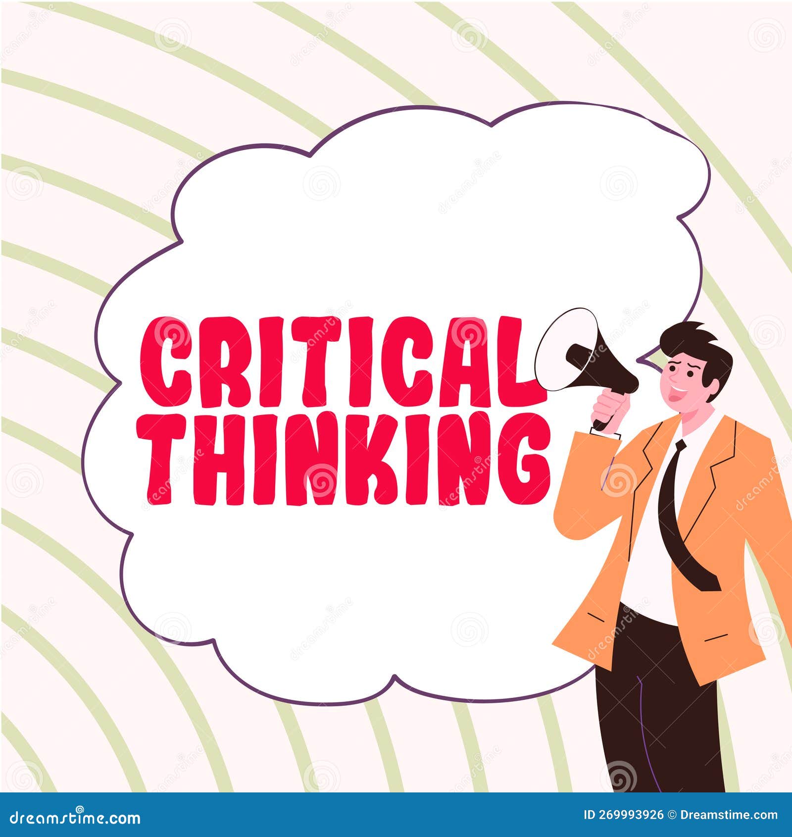 Text Showing Inspiration Critical Thinking. Business Overview Sequence ...