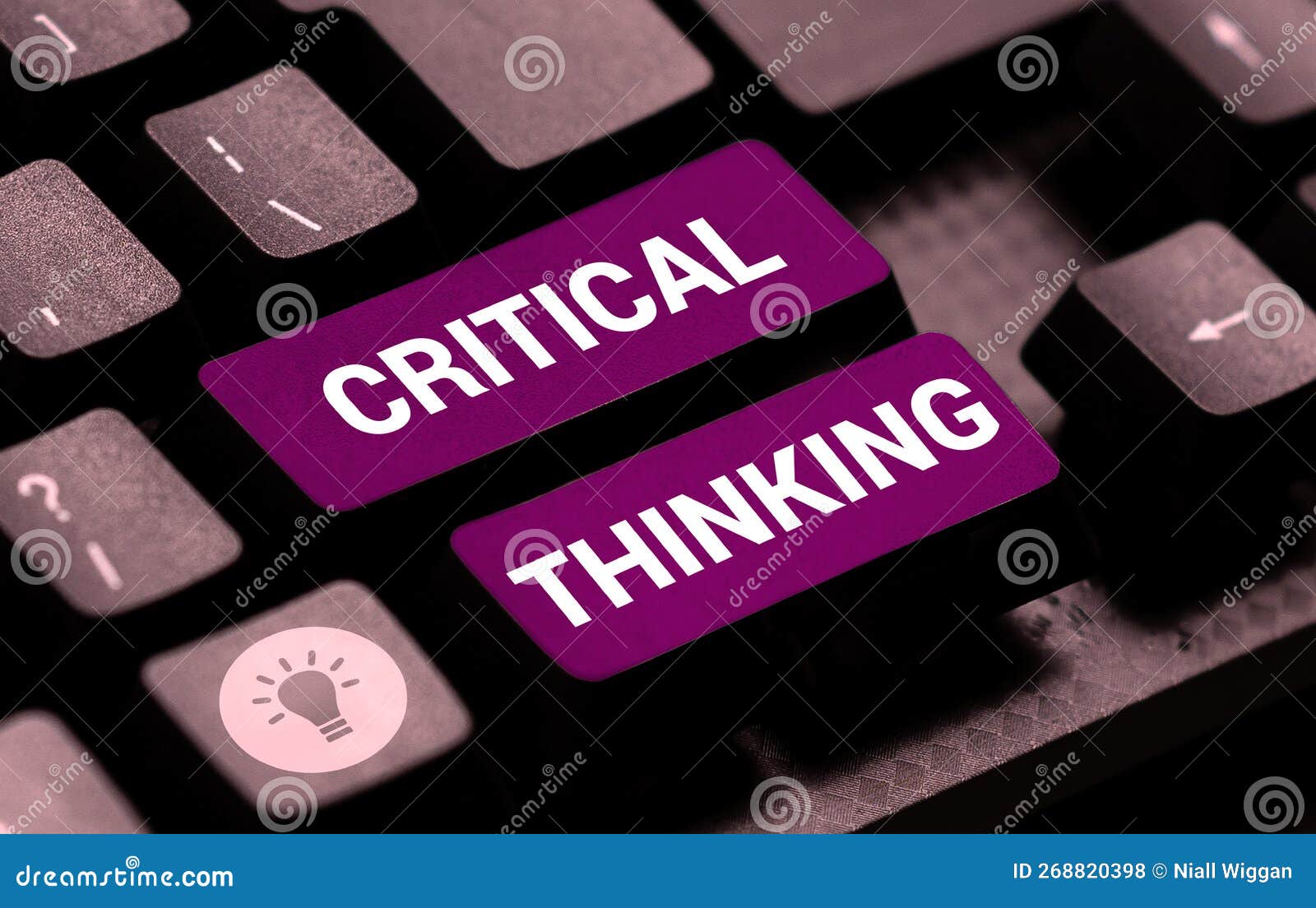 Text Caption Presenting Critical Thinking. Word for Sequence of Stages ...