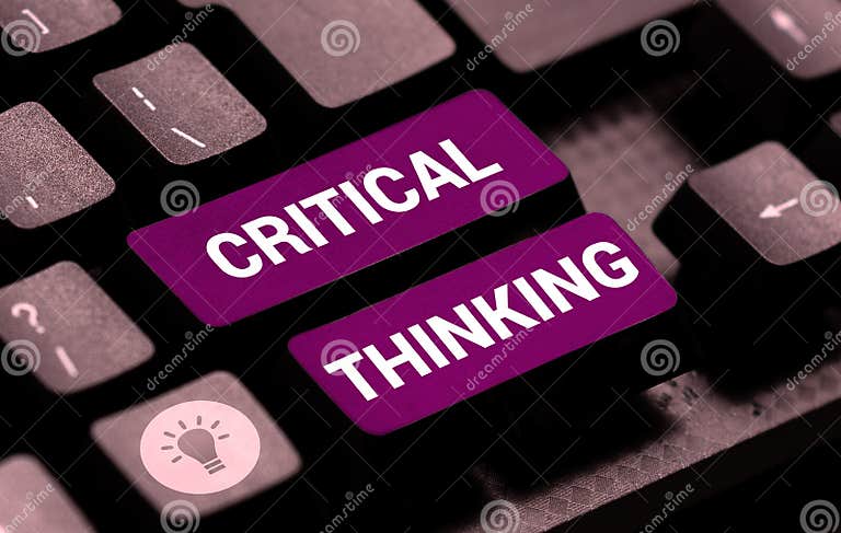 Text Caption Presenting Critical Thinking. Word for Sequence of Stages ...