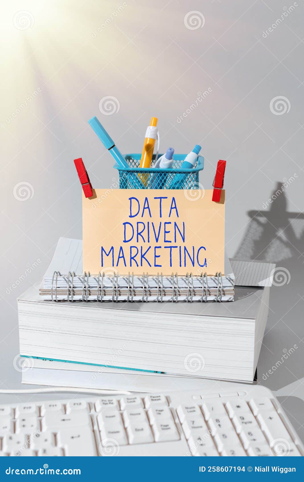 Conceptual Caption Data Driven Marketing. Business Showcase Strategy ...