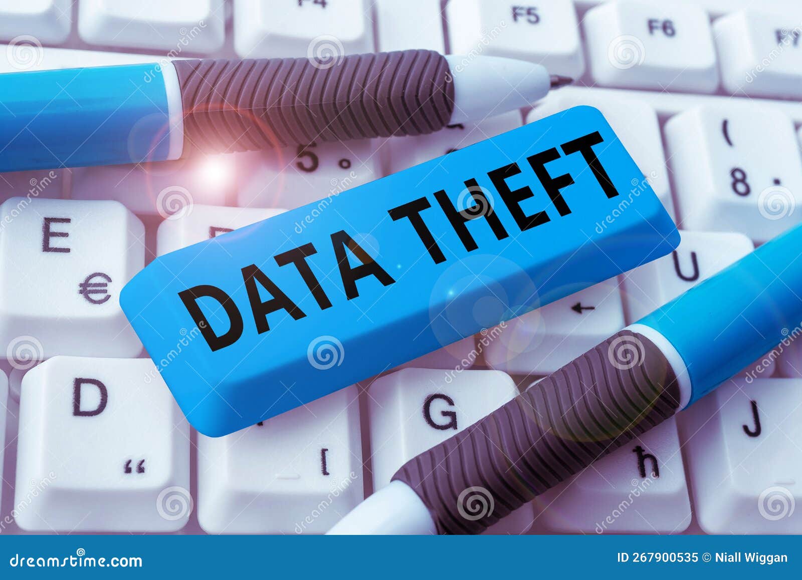 Conceptual Caption Data Theft. Business Showcase Illegal Transfer of ...