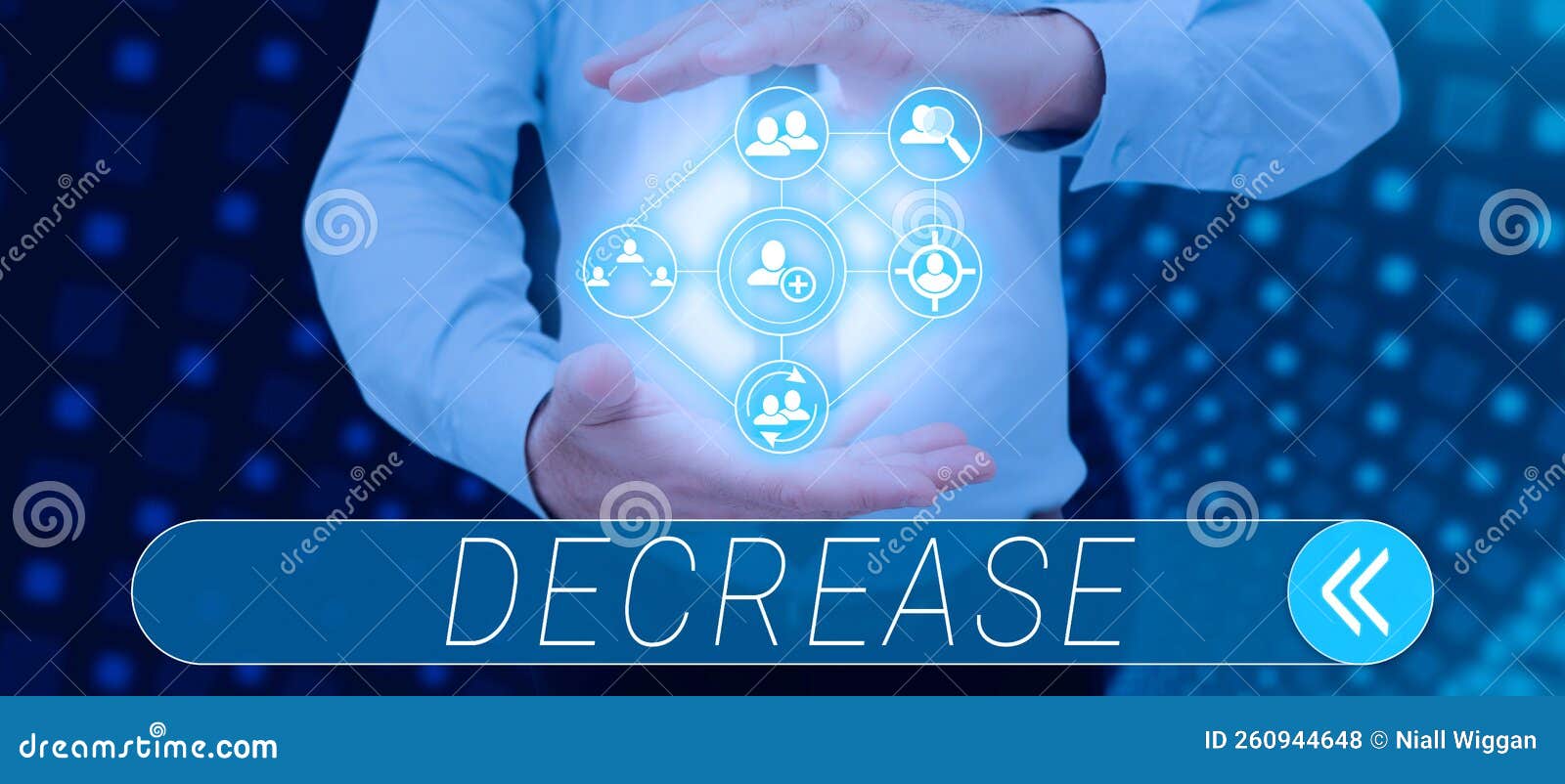 Conceptual Caption Decrease. Business Overview Make or Become Smaller ...