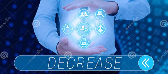 Conceptual Caption Decrease. Business Overview Make or Become Smaller ...