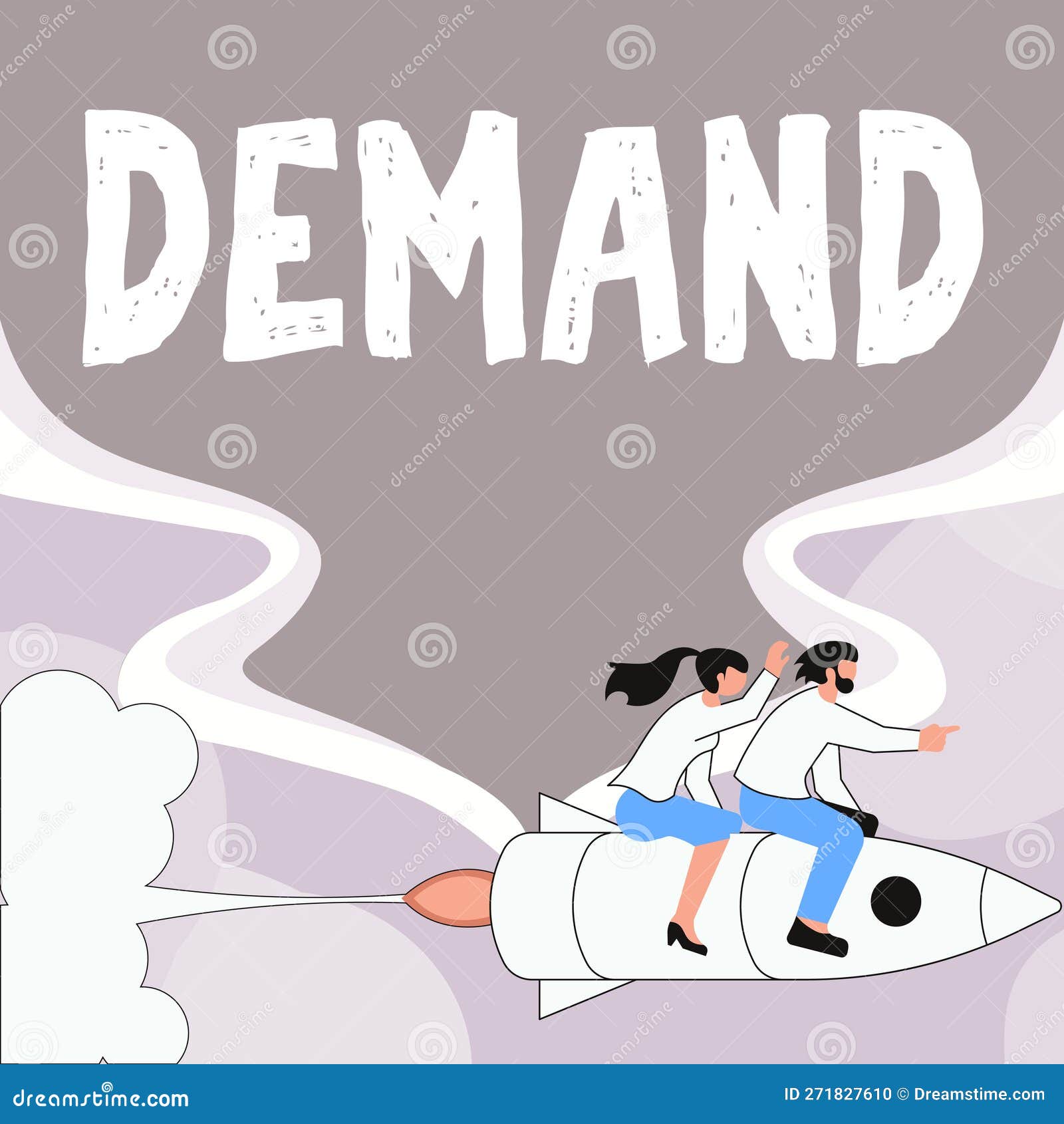 Conceptual Caption Demand. Business Idea Insistent and Peremptory ...