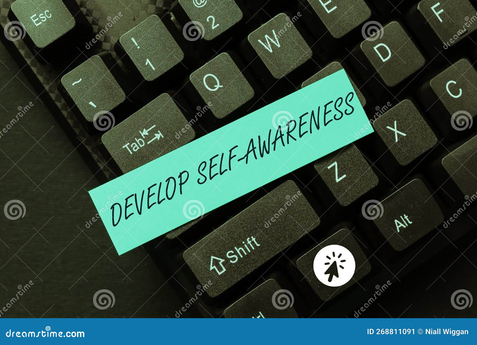 Sign Displaying Develop Self Awareness. Business Overview Improve Sharp ...