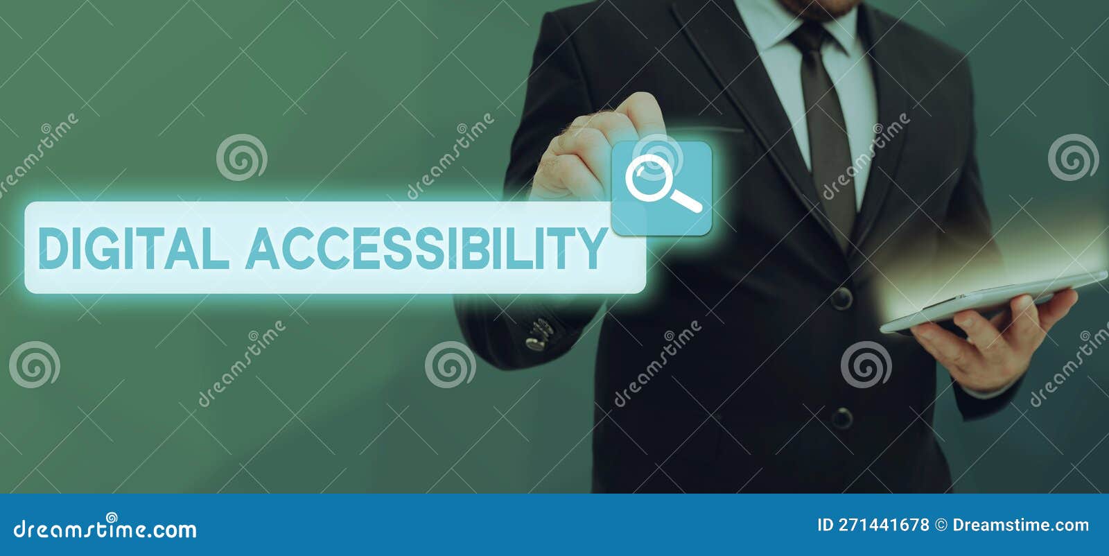 Handwriting Text Digital Accessibility. Business Idea Electronic ...