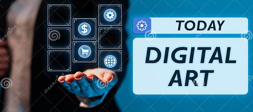 Conceptual Caption Digital Art. Business Idea Use of Skill and Creative ...