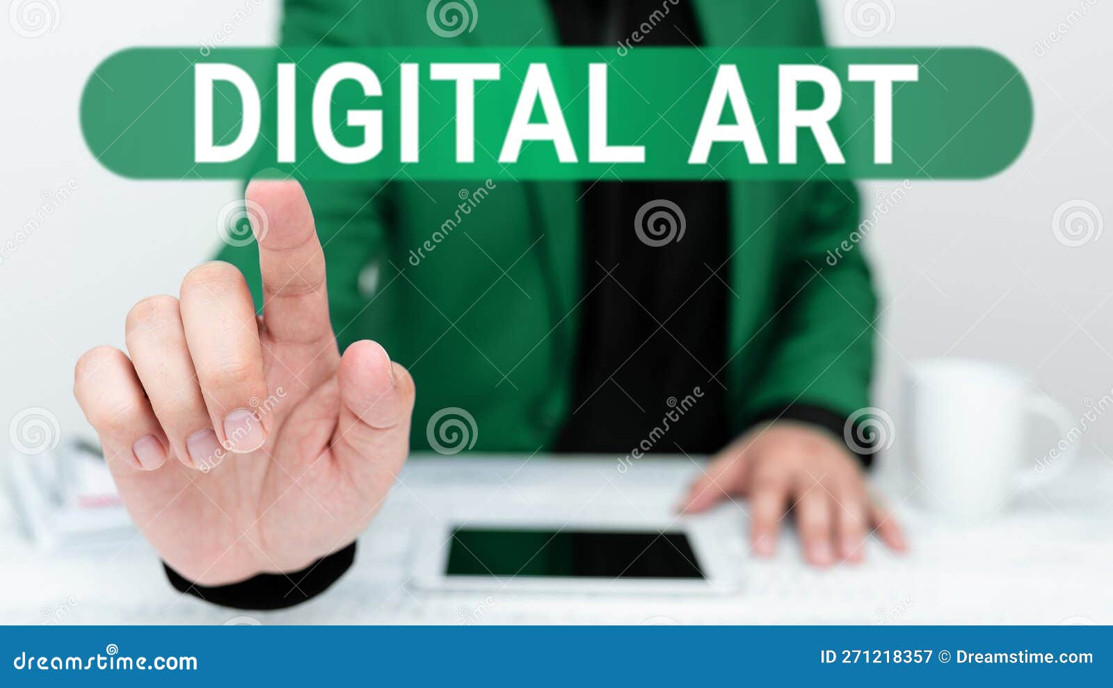 Conceptual Caption Digital Art. Business Overview Use of Skill and ...