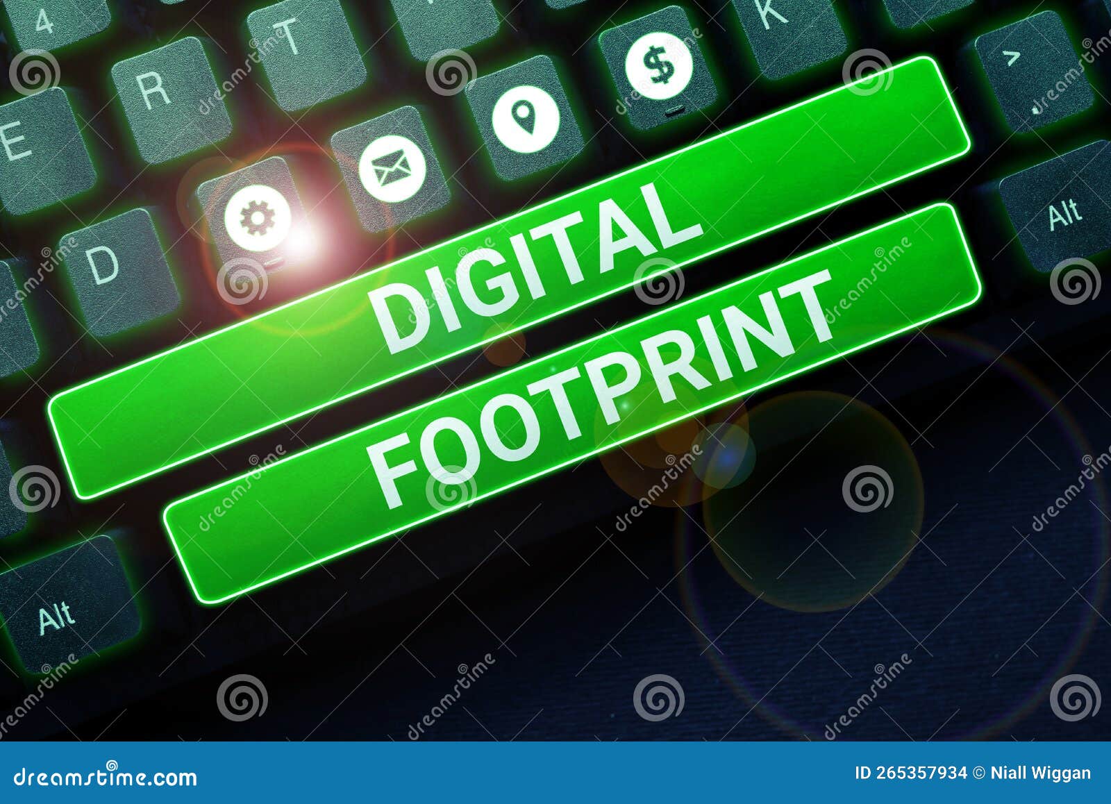 Conceptual Caption Digital Footprint. Concept Meaning Uses Digital ...