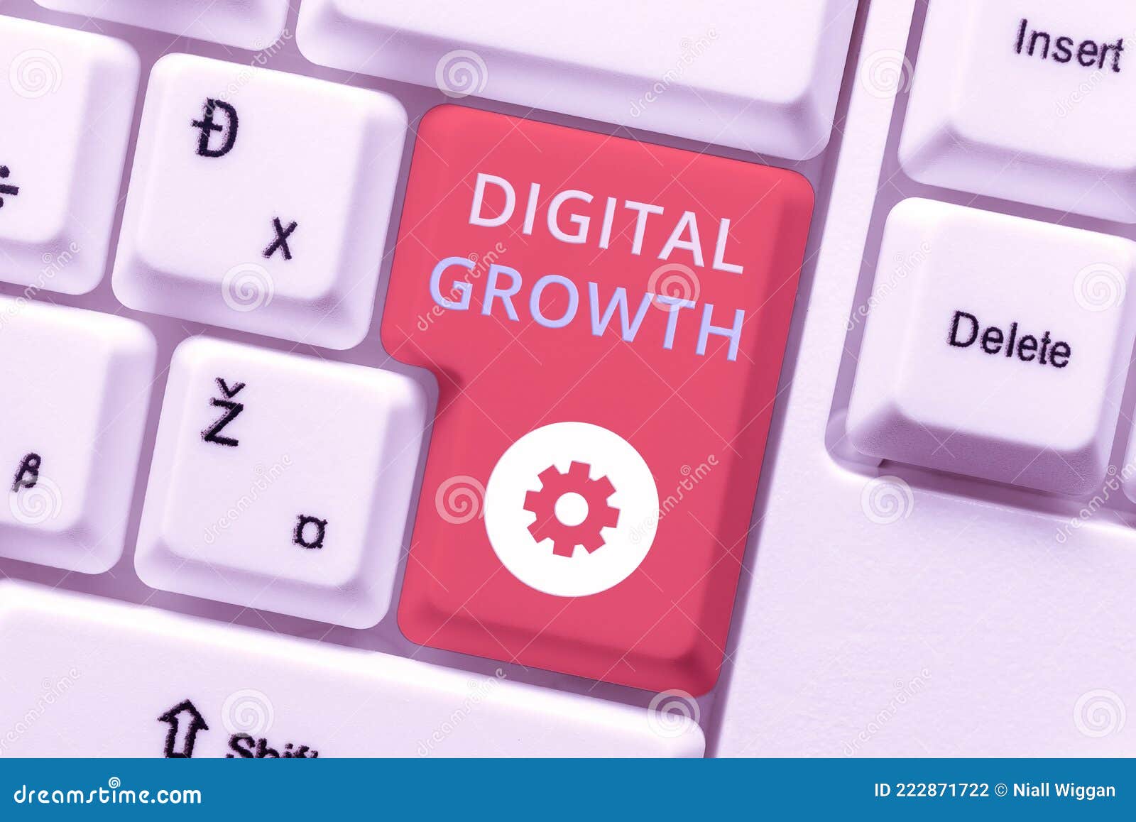 Conceptual Display Digital Growth. Business Concept Early Stages of ...