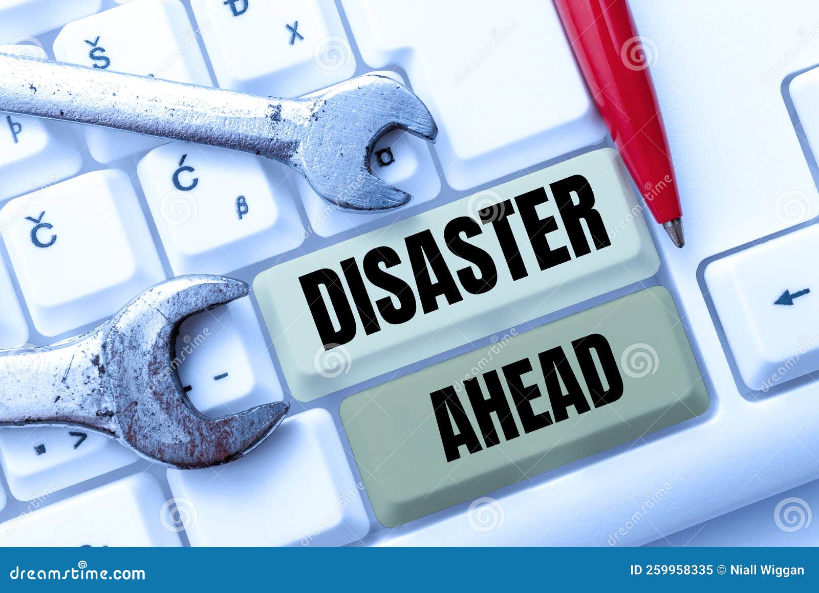 Hand Writing Sign Disaster Ahead. Business Concept Procedures for ... Hand Writing Sign Disaster Ahead. Business Concept Procedures for ...